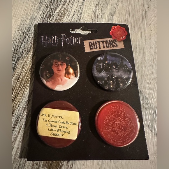 Accessories | Harry Potter 4 Pack Pin Set Brand New Harry Potter Pins ...